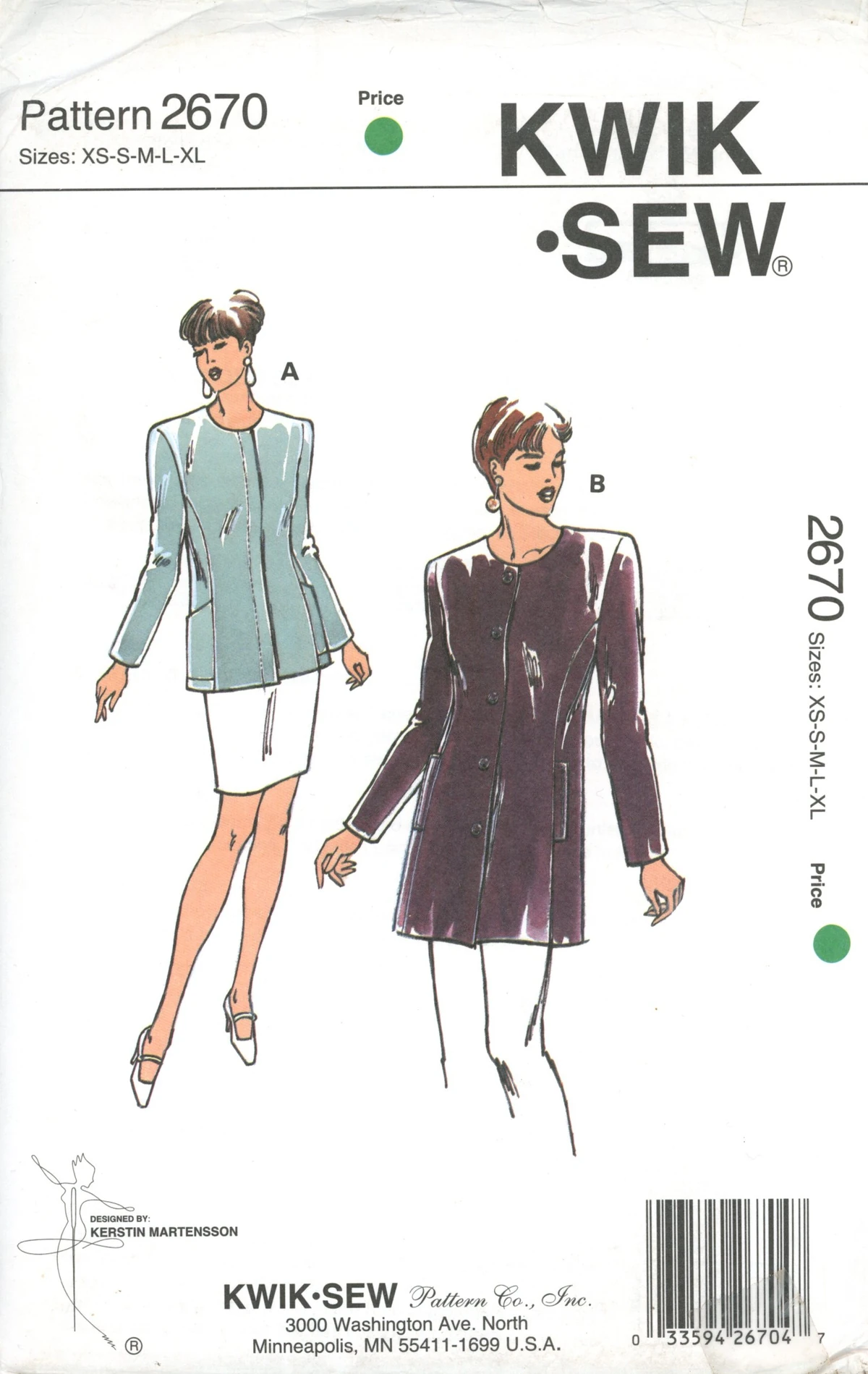 Kwik Sew 2670 | Vintage Sewing Patterns | Fandom