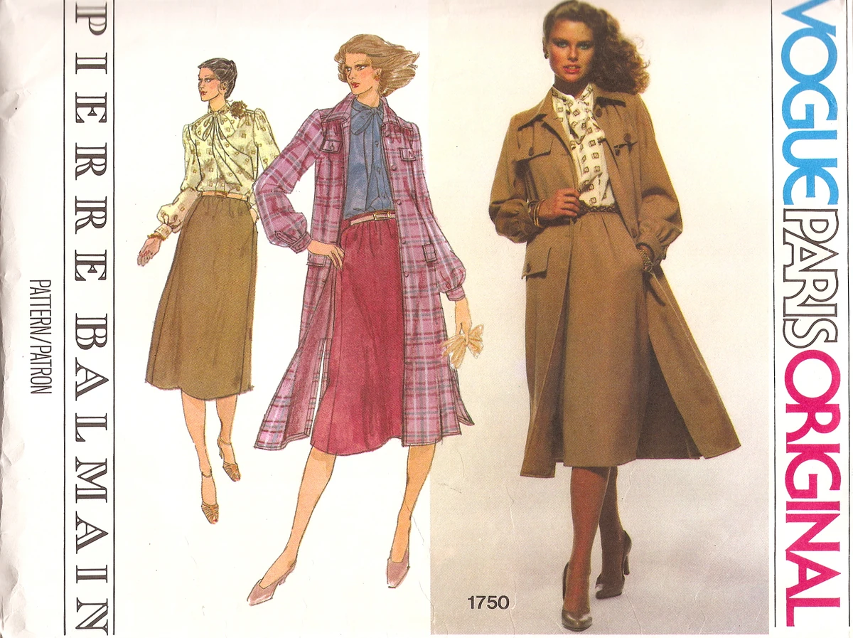 Vogue 1750 A | Vintage Sewing Patterns | Fandom