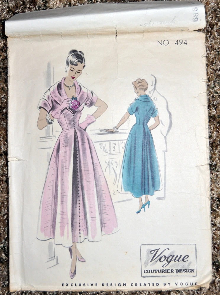 Vogue 494 | Vintage Sewing Patterns | Fandom