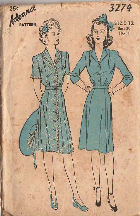 Advance 3274 | Vintage Sewing Patterns | Fandom