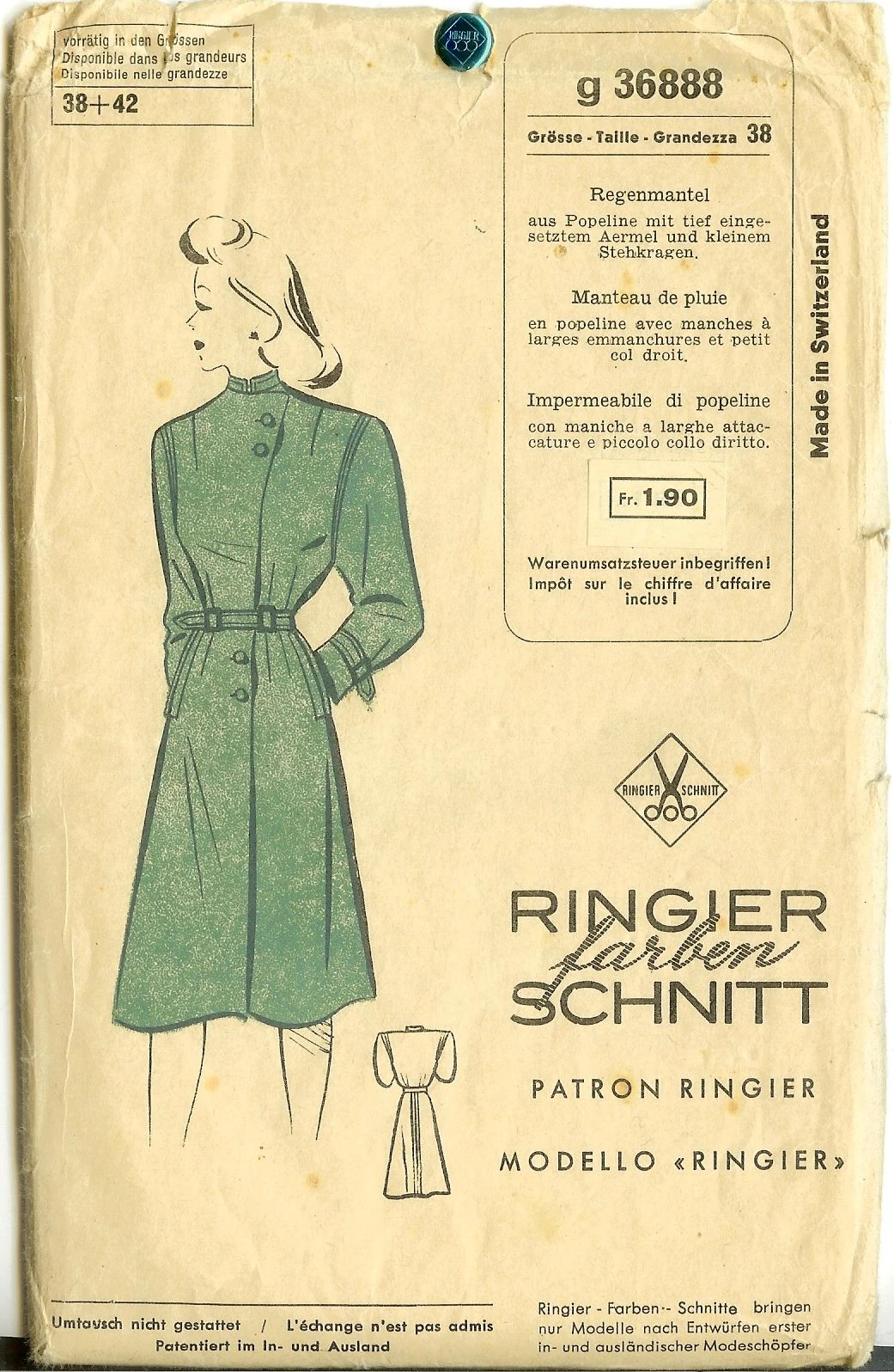 Ringier g36888 | Vintage Sewing Patterns | Fandom