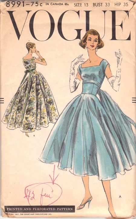 Vogue 8991 | Vintage Sewing Patterns | Fandom