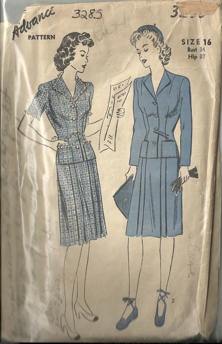 Advance 3285 A | Vintage Sewing Patterns | Fandom