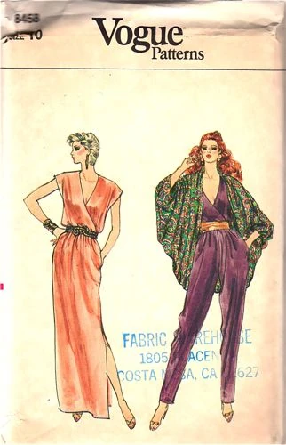Vogue 8458 A | Vintage Sewing Patterns | Fandom