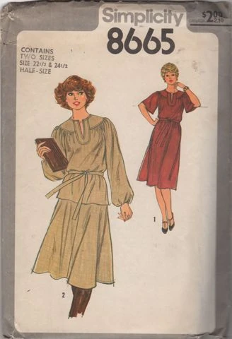 Simplicity 8665 A | Vintage Sewing Patterns | Fandom