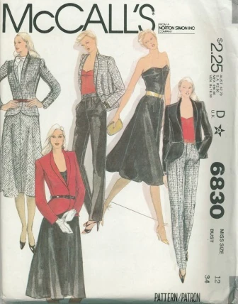 McCall's 6830 A | Vintage Sewing Patterns | Fandom