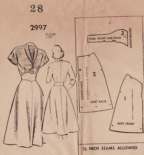 Mail Order 2997 A | Vintage Sewing Patterns | Fandom
