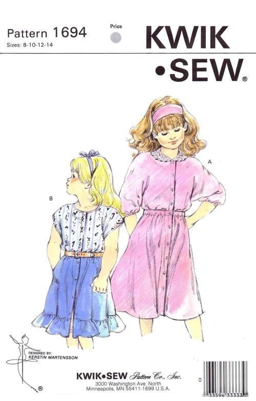 Kwik Sew 1694 | Vintage Sewing Patterns | Fandom