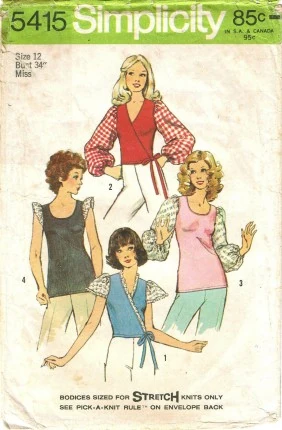 Simplicity 5415 | Vintage Sewing Patterns | Fandom