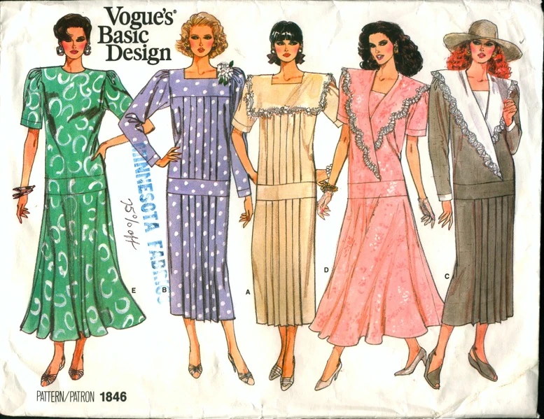 Vogue 1846 A | Vintage Sewing Patterns | Fandom