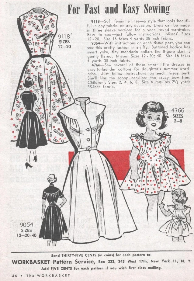 Workbasket 4766 | Vintage Sewing Patterns | Fandom