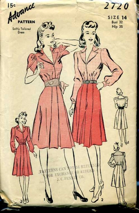 Advance 2720 | Vintage Sewing Patterns | Fandom