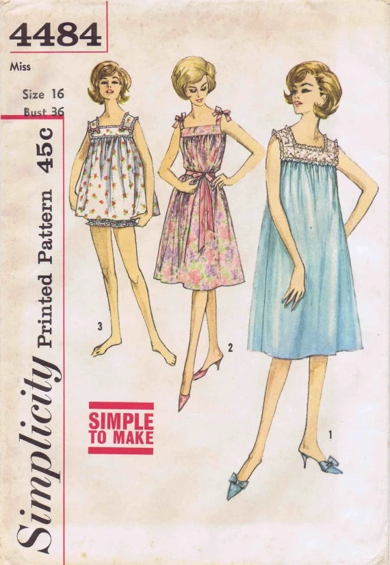 Simplicity 4484 B | Vintage Sewing Patterns | Fandom