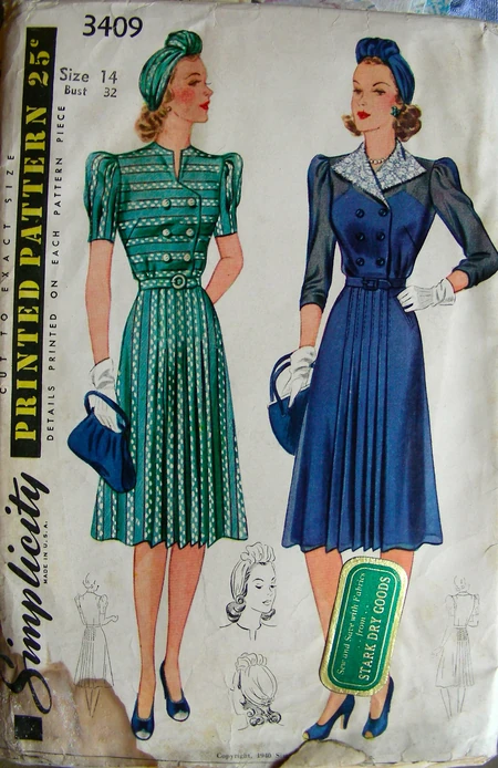 Simplicity 3409 B | Vintage Sewing Patterns | Fandom