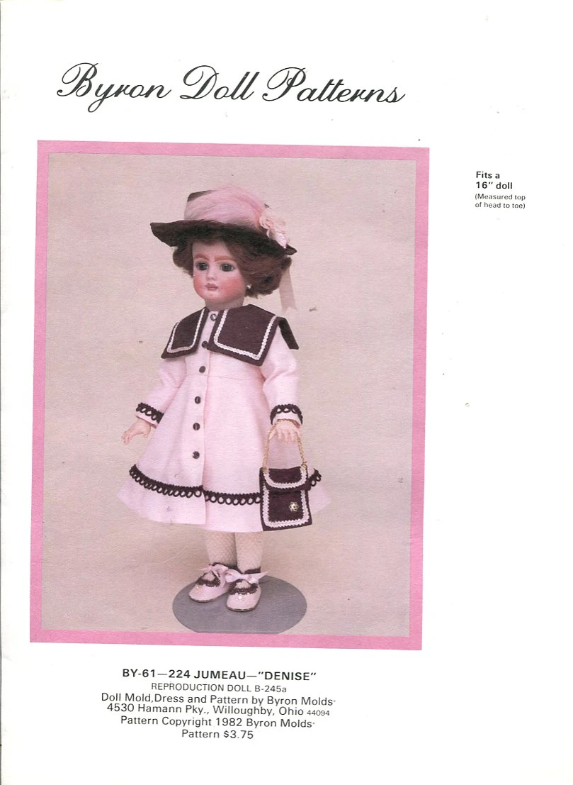 Byron Doll Patterns BY-61 | Vintage Sewing Patterns | Fandom
