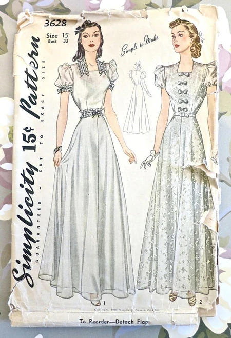 Simplicity 3628 A | Vintage Sewing Patterns | Fandom