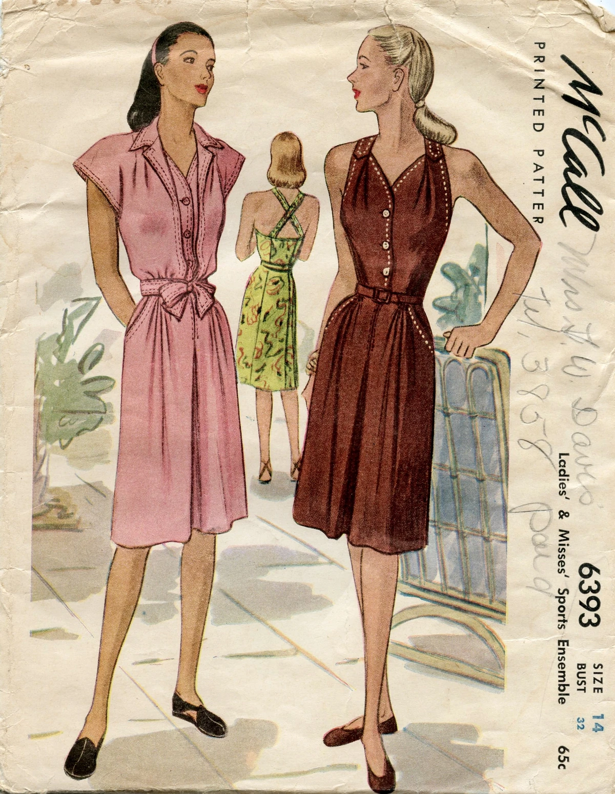 McCall 6393 | Vintage Sewing Patterns | Fandom