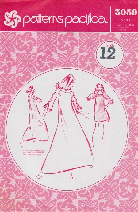 Patterns Pacifica 3059 | Vintage Sewing Patterns | Fandom