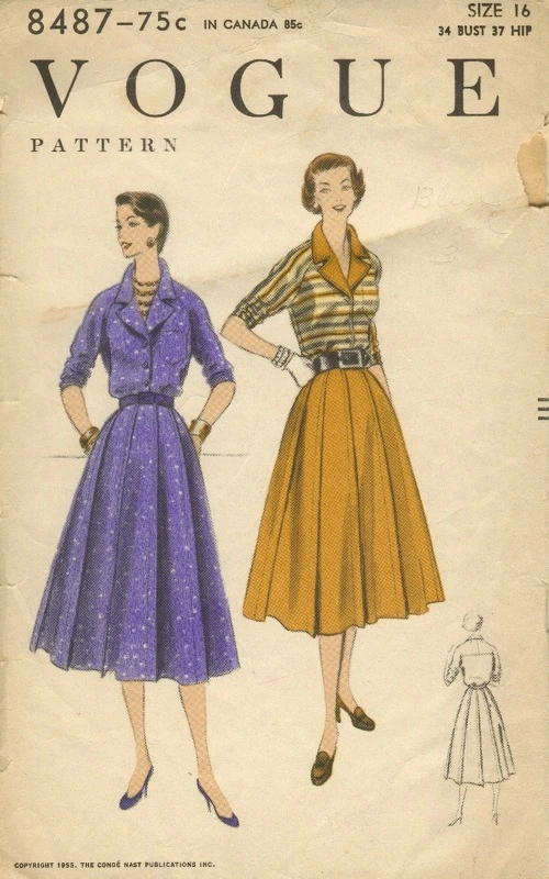 Vogue 8487 | Vintage Sewing Patterns | Fandom