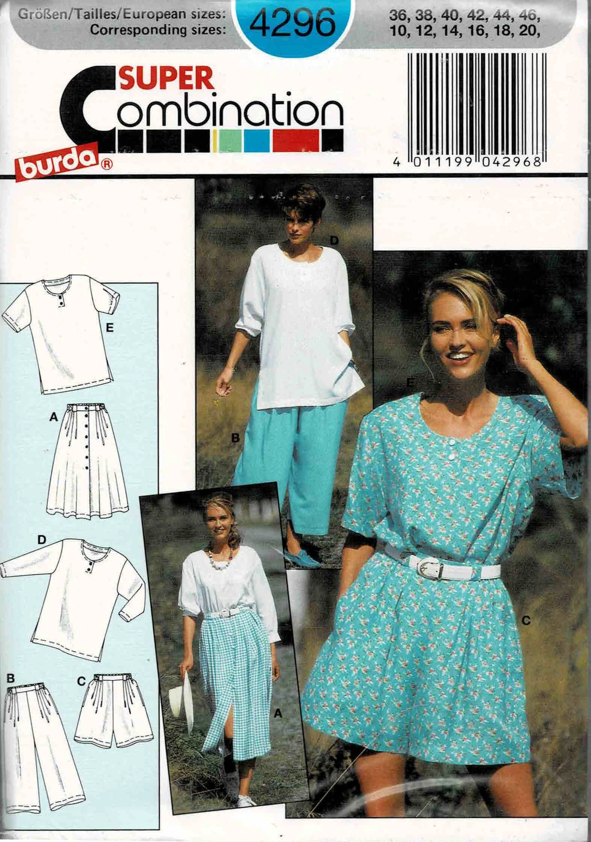 Burda 4296 | Vintage Sewing Patterns | Fandom