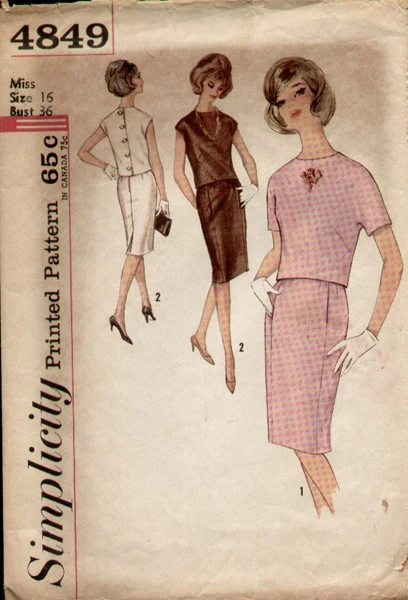 Simplicity 4849 | Vintage Sewing Patterns | Fandom