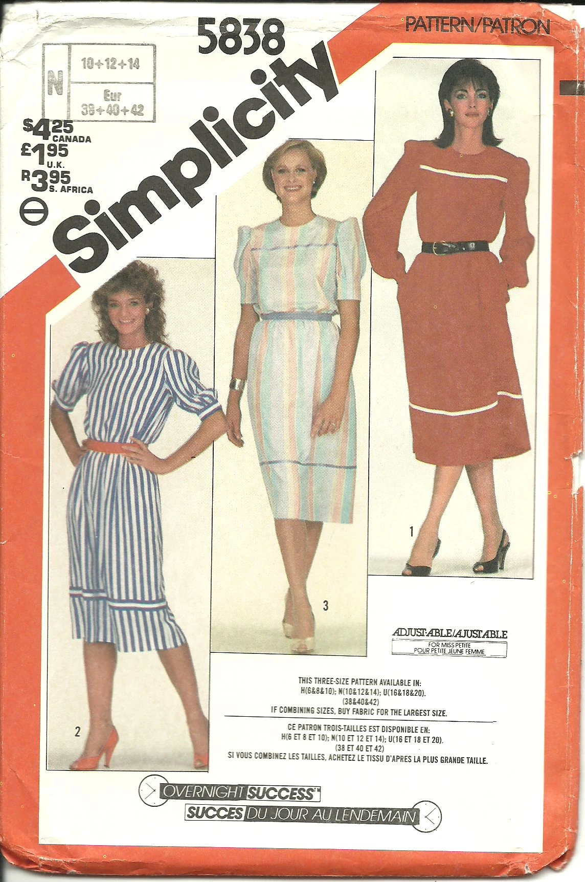 Simplicity 5838 A | Vintage Sewing Patterns | Fandom
