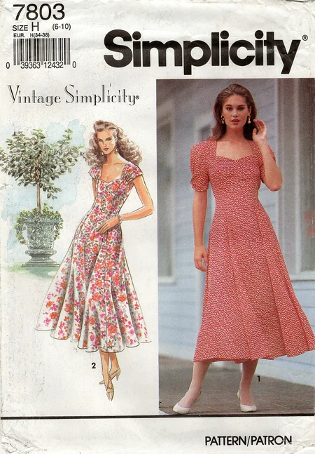 Simplicity 7803 C | Vintage Sewing Patterns | Fandom