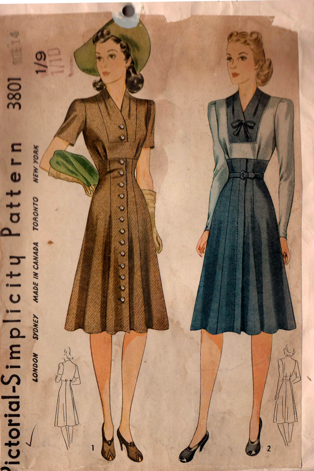 Simplicity 3801 B | Vintage Sewing Patterns | Fandom