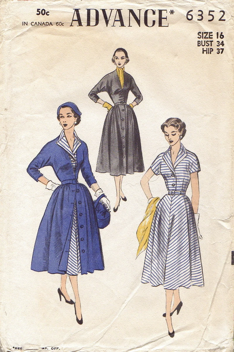 Advance 6352 | Vintage Sewing Patterns | Fandom