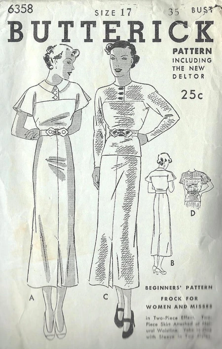 Butterick 6358 | Vintage Sewing Patterns | Fandom