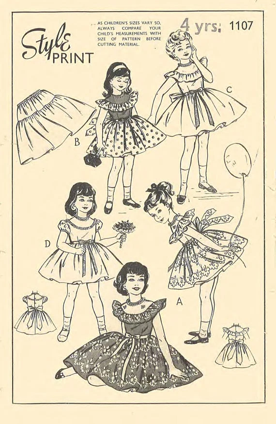Style 1107 A | Vintage Sewing Patterns | Fandom