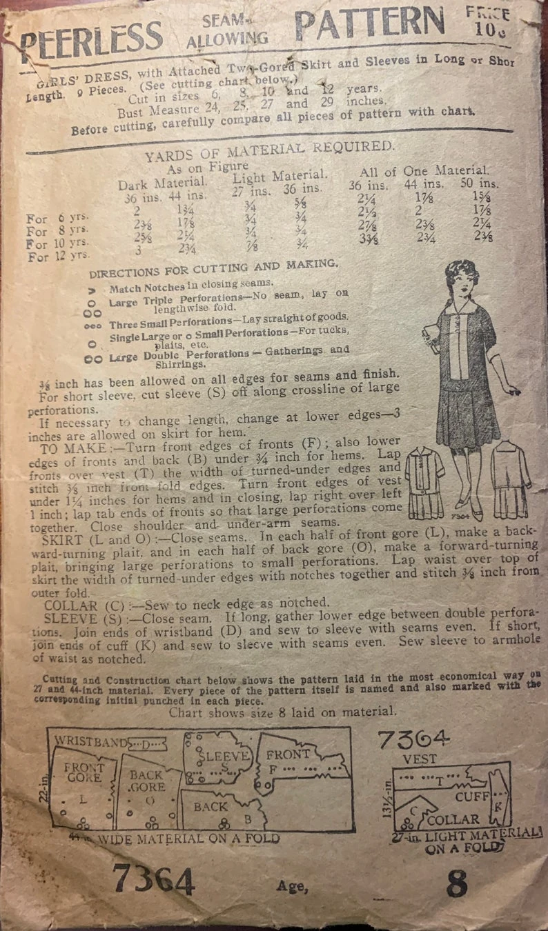 Peerless 7364 | Vintage Sewing Patterns | Fandom