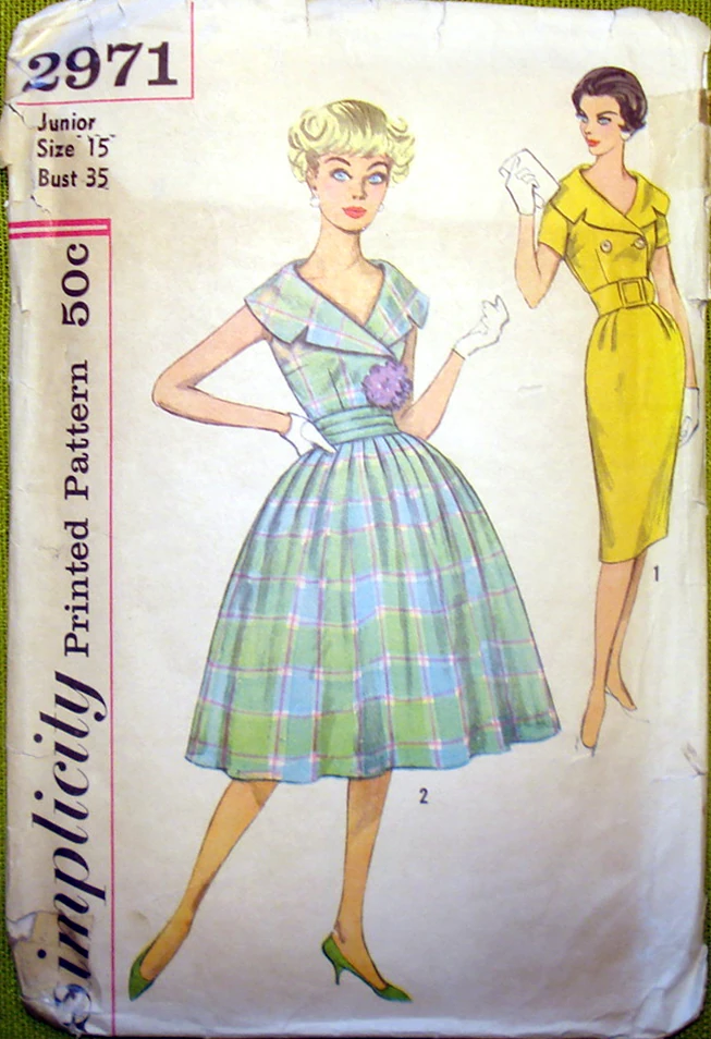 Simplicity 2971 A | Vintage Sewing Patterns | Fandom