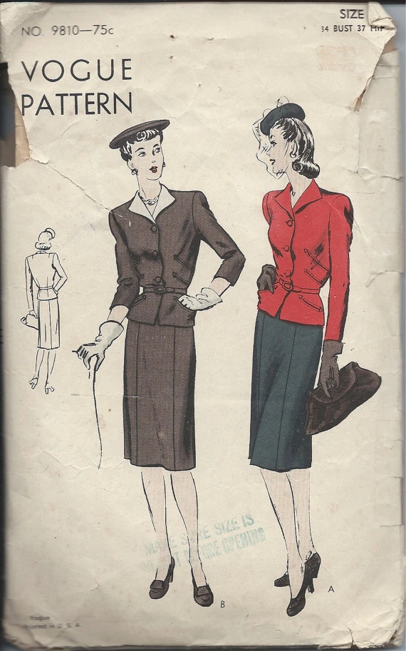 Vogue 9810 | Vintage Sewing Patterns | Fandom