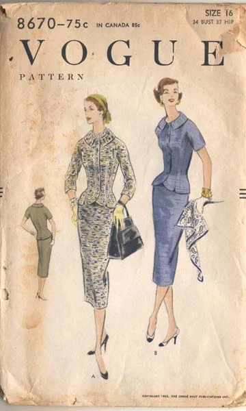 Vogue 8670 | Vintage Sewing Patterns | Fandom