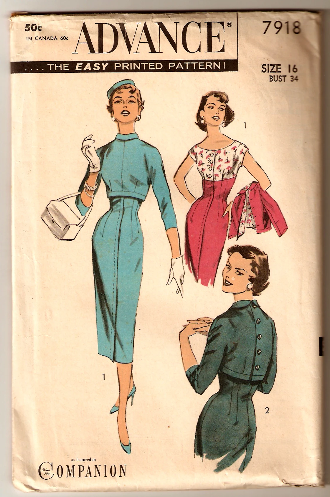 Advance 7918 | Vintage Sewing Patterns | Fandom
