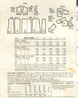 Butterick 9563 | Vintage Sewing Patterns | Fandom