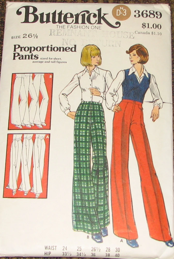 Butterick 3689 | Vintage Sewing Patterns | Fandom