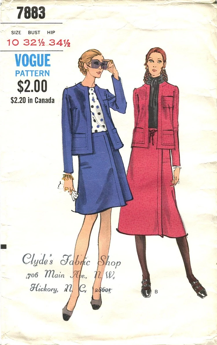 Vogue 7883 A | Vintage Sewing Patterns | Fandom