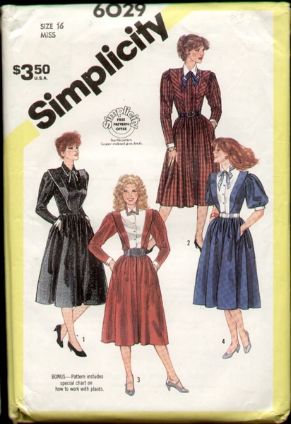 Simplicity 6029 B | Vintage Sewing Patterns | Fandom