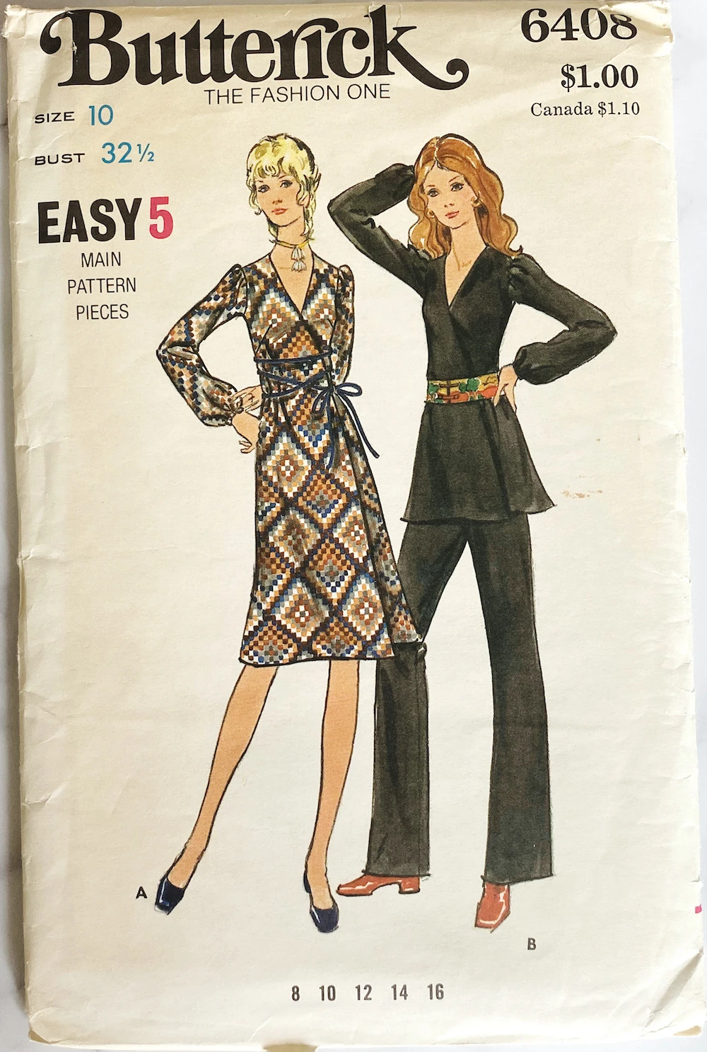 Butterick 6408 B | Vintage Sewing Patterns | Fandom
