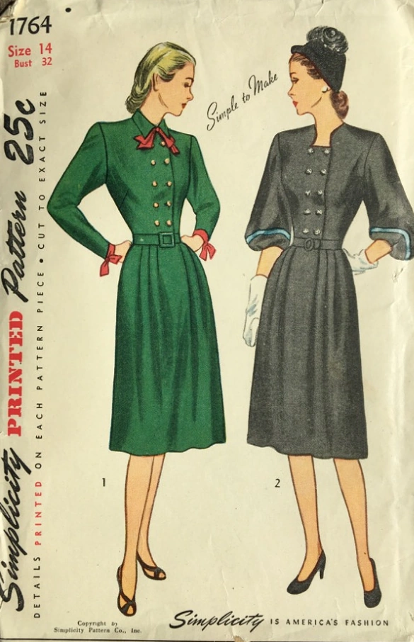 Simplicity 1764 | Vintage Sewing Patterns | Fandom