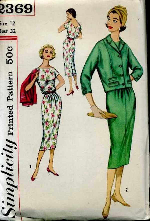 Simplicity 2369 A | Vintage Sewing Patterns | Fandom