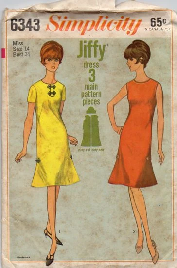 Simplicity 6343 A | Vintage Sewing Patterns | Fandom