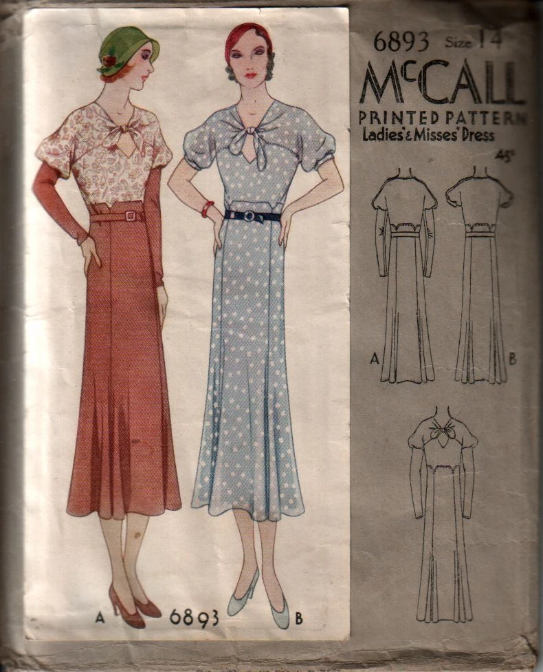 McCall 6893 | Vintage Sewing Patterns | Fandom