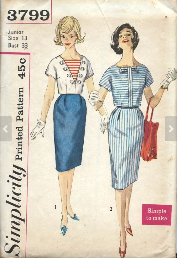 Simplicity 3799 B | Vintage Sewing Patterns | Fandom
