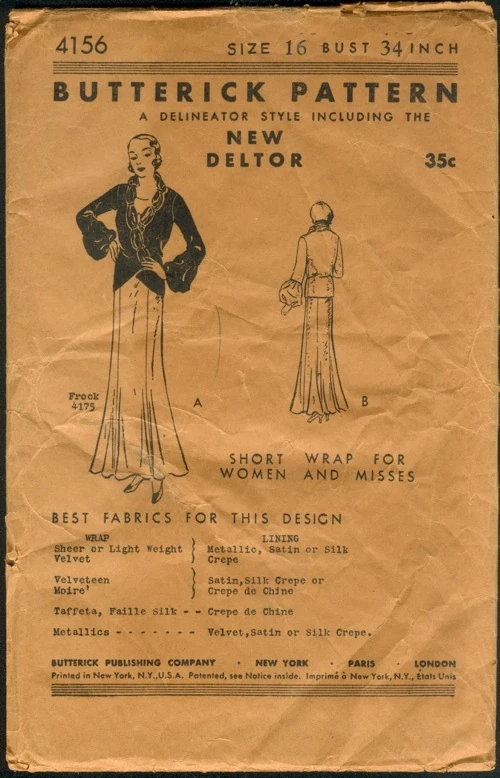 Butterick 4156 | Vintage Sewing Patterns | Fandom