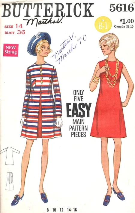 Butterick 5616 | Vintage Sewing Patterns | Fandom