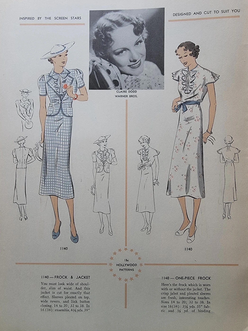 Hollywood 1140 A | Vintage Sewing Patterns | Fandom
