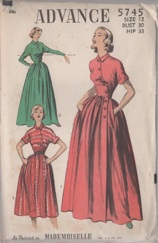 Advance 5745 | Vintage Sewing Patterns | Fandom